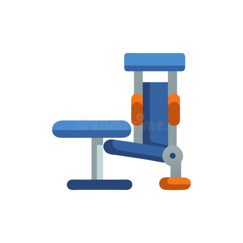 Innovative Leg Extension Machine Icon Stock Illustration - Illustration ...