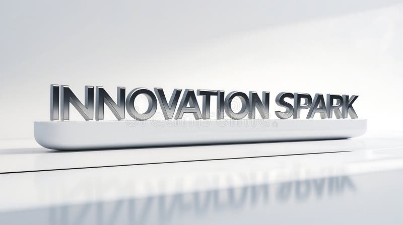 Innovative Lettering Design Showcasing Spark of Creativity in a Modern ...