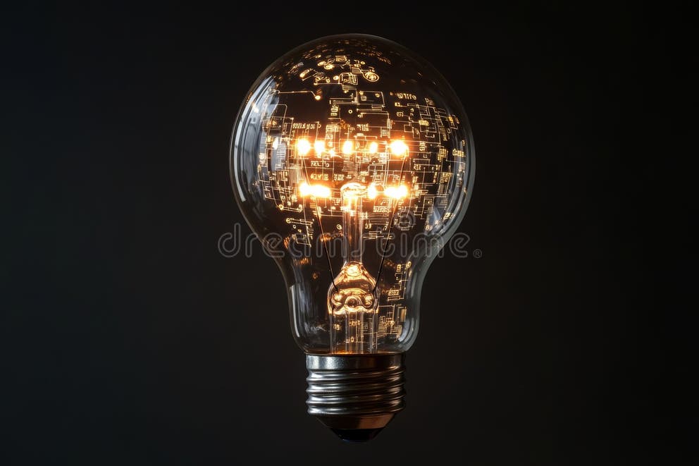 Innovative Light Bulb with Circuit Design Symbolizes Future of ...