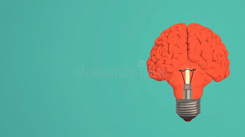 Innovative Light Bulb Concept Featuring Brain Symbolizing Creativity ...