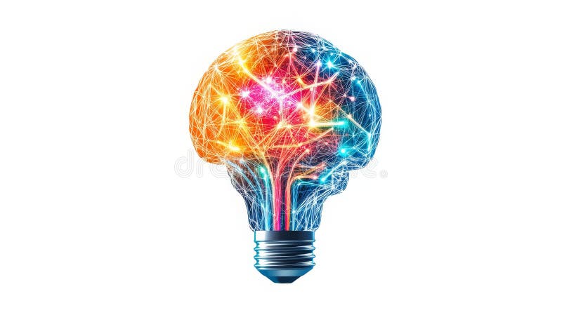 Innovative Light Bulb Concept Represents Creativity and Intelligence in ...