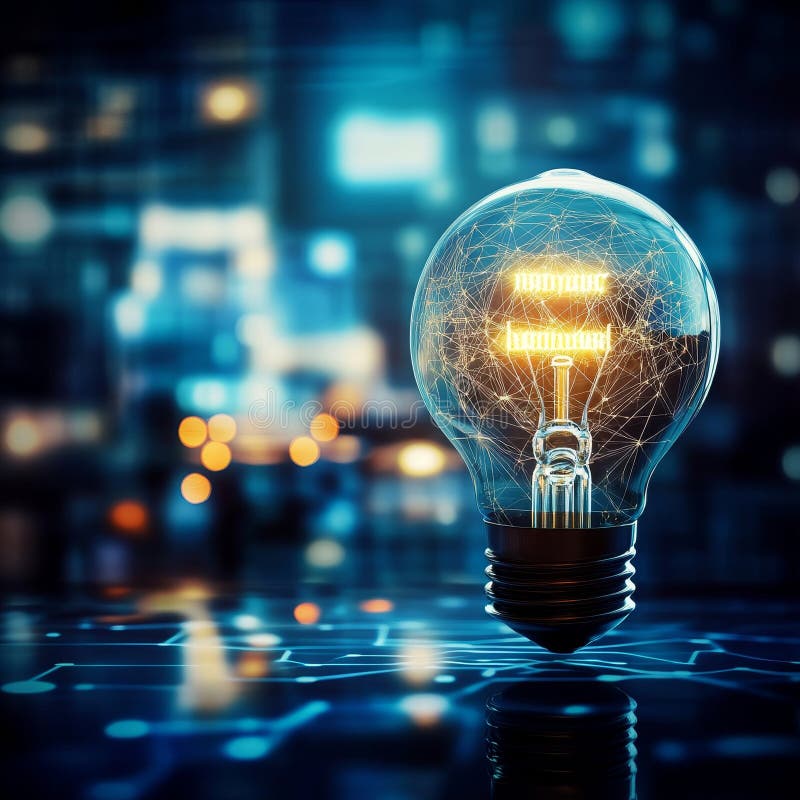 Innovative Light Bulb with Digital Network, Artificial Intelligence and ...