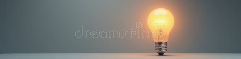 Innovative Lightbulb Ascends, Soft Gray Background, Ambition, Visionary ...