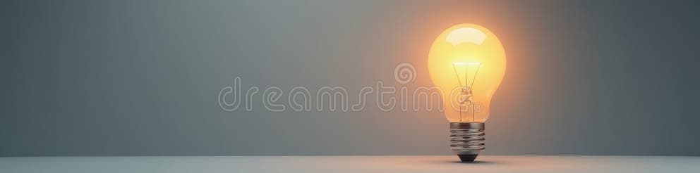 Innovative Lightbulb Ascends, Soft Gray Background, Ambition, Visionary ...