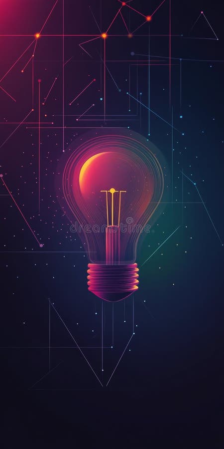 Innovative Lightbulb Design: a Creative Technology Concept Stock ...