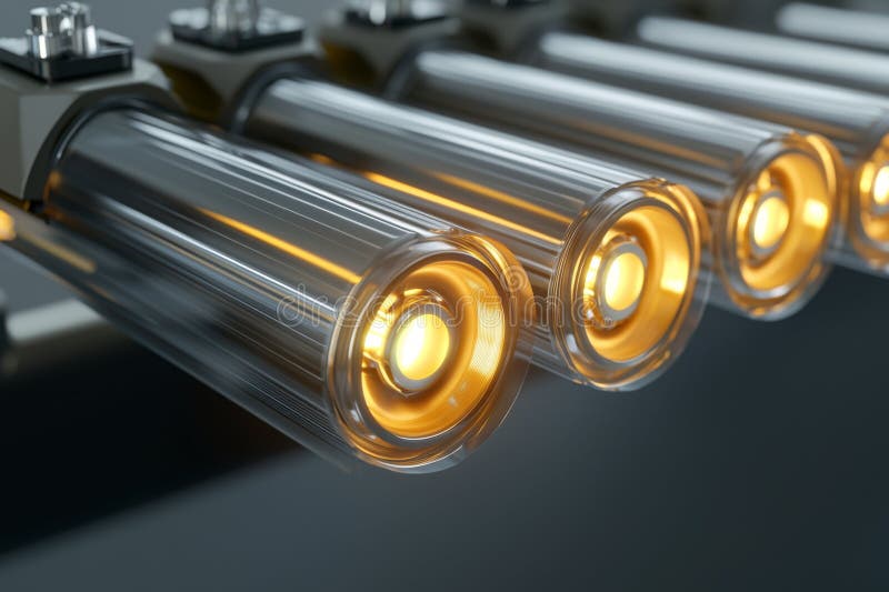 Innovative Lighting Design Featuring Glowing Tubes in Modern Technology ...
