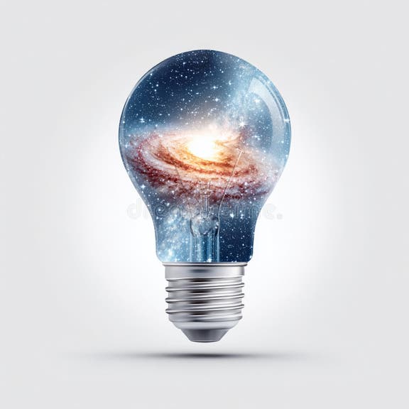 Innovative Lighting Design Flat Vector Illustration of a Lightbulb with ...