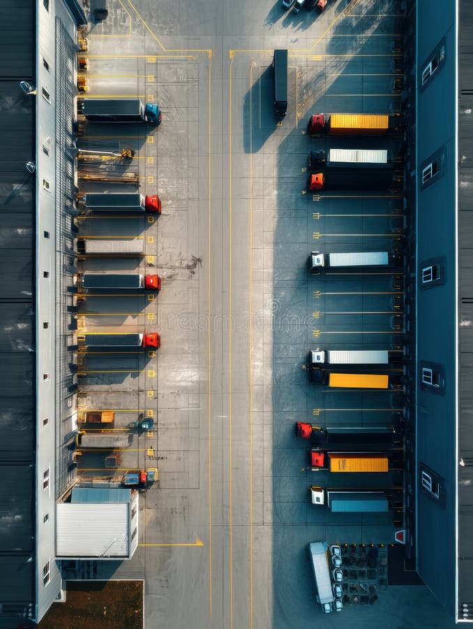 Innovative Logistics Center with Autonomous Trucks Optimizing ...