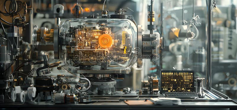 Innovative Machine Design Technology Lab Digital Artwork Industrial ...