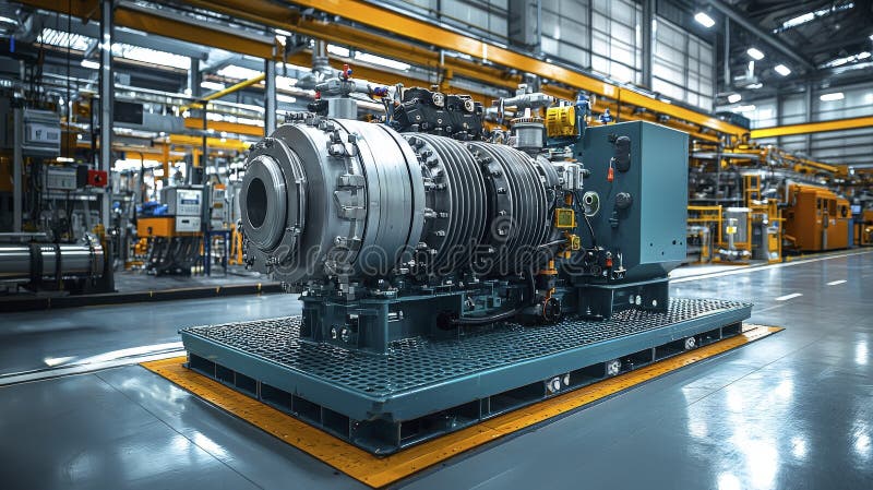 Innovative Machinery in Modern Industrial Setup Stock Illustration ...