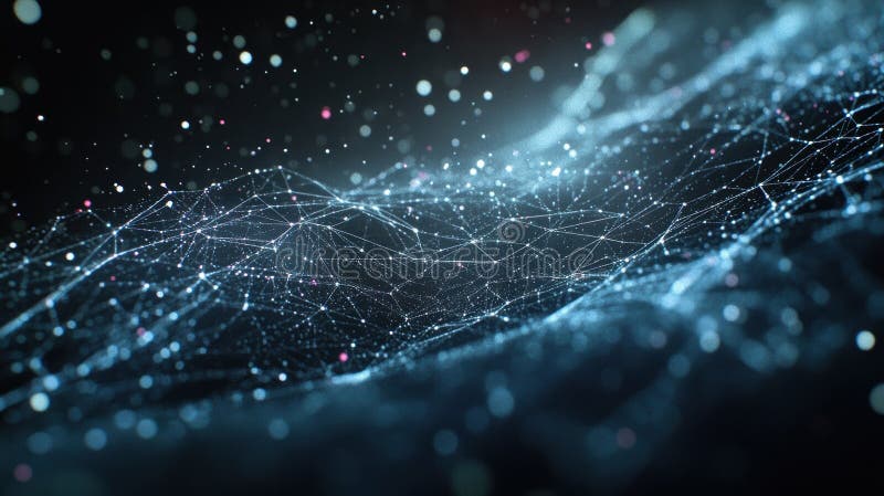 Innovative Manufacturing Process Creating Complex Network of Interconnected Nodes Stock Image ...