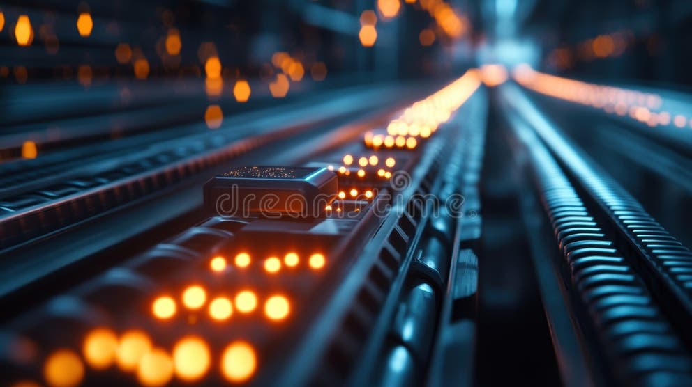 Innovative Manufacturing Process Moving Components on Assembly Line ...