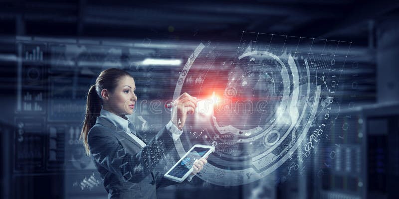 Innovative Media Technologies in Use Stock Photo - Image of ...