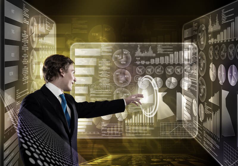 Innovative Media Technologies Stock Image - Image of digital, back ...