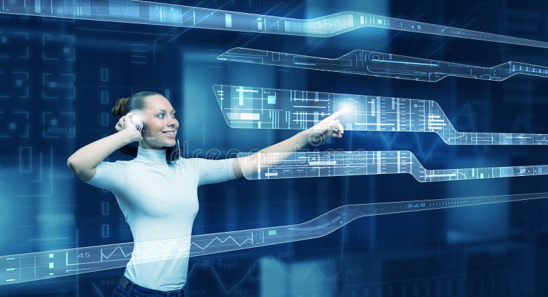 Innovative Media Technologies Stock Image - Image of network, screen ...