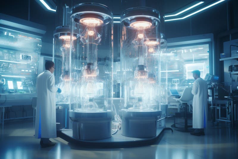 Innovative Medical Research with Scientists in a Stock Illustration ...