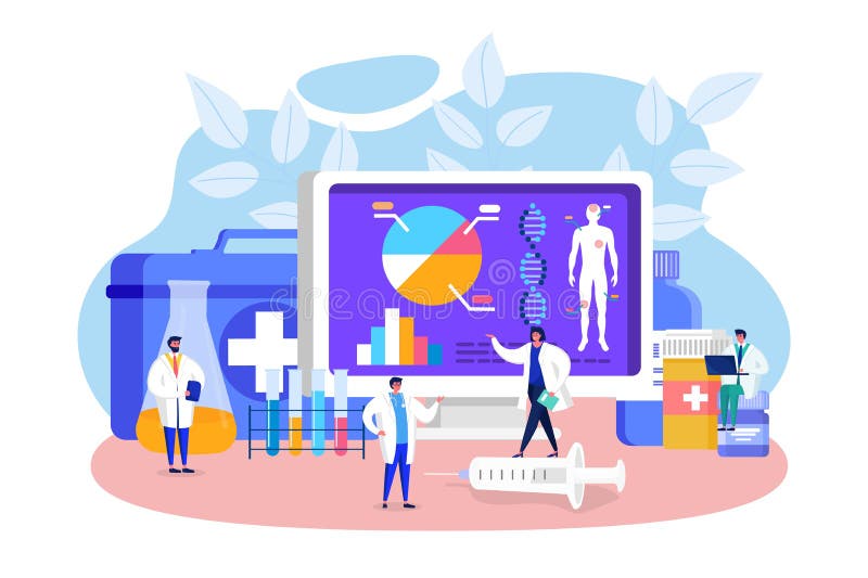 Medical Laboratory Vector Illustration, Cartoon Tiny Flat People ...