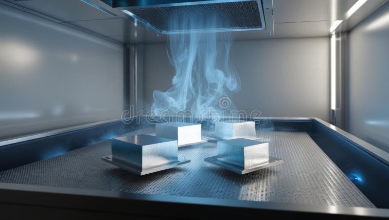 Innovative Metal Processing in High-Tech Laboratory Stock Illustration ...
