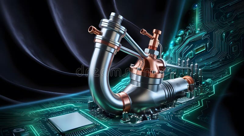 Innovative Metal Water Pump Design Integrated with Circuit Board ...