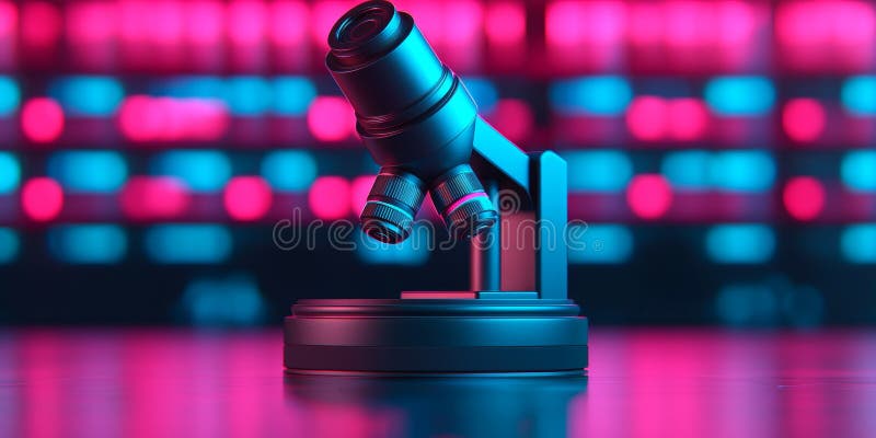Innovative Microscope in Modern Lab Setting Stock Illustration ...