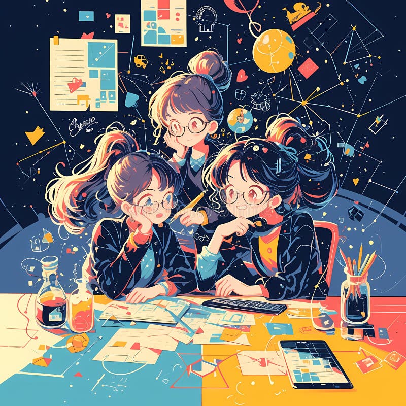 Innovative Mind Mappers - the Perfect Creative Team Stock Illustration ...