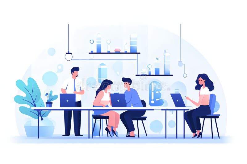 Innovative Minds at Work: a Scientific Exploration Team Stock ...