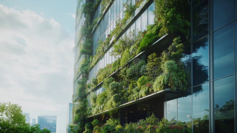 Innovative Mixed-Use Development Featuring Sleek Glass Design and Lush ...