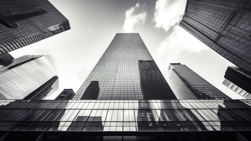 Innovative modern building stock illustration. Illustration of ...