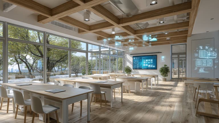 Innovative Modern Classroom Design with Large Windows for Enhanced Learning Experiences and ...