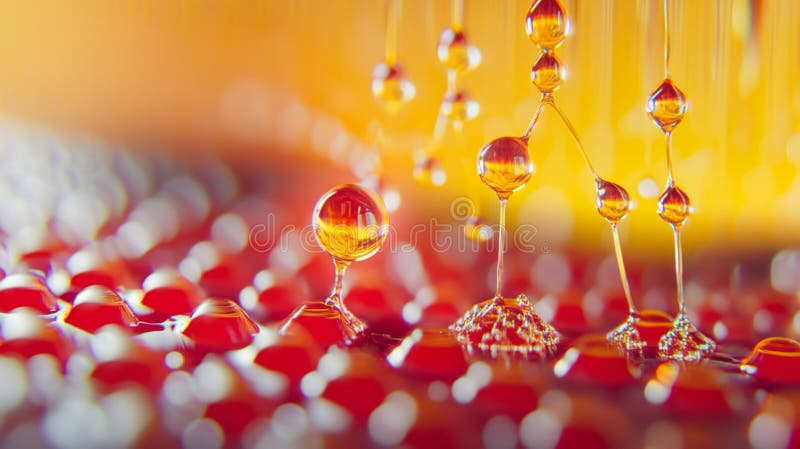 Innovative Nano Coatings Creating Hydrophobic Layers on Surfaces Stock ...