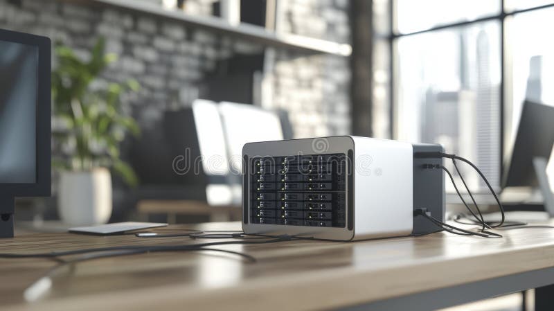 Innovative Network-attached Storage Setup in Modern Office Technology ...