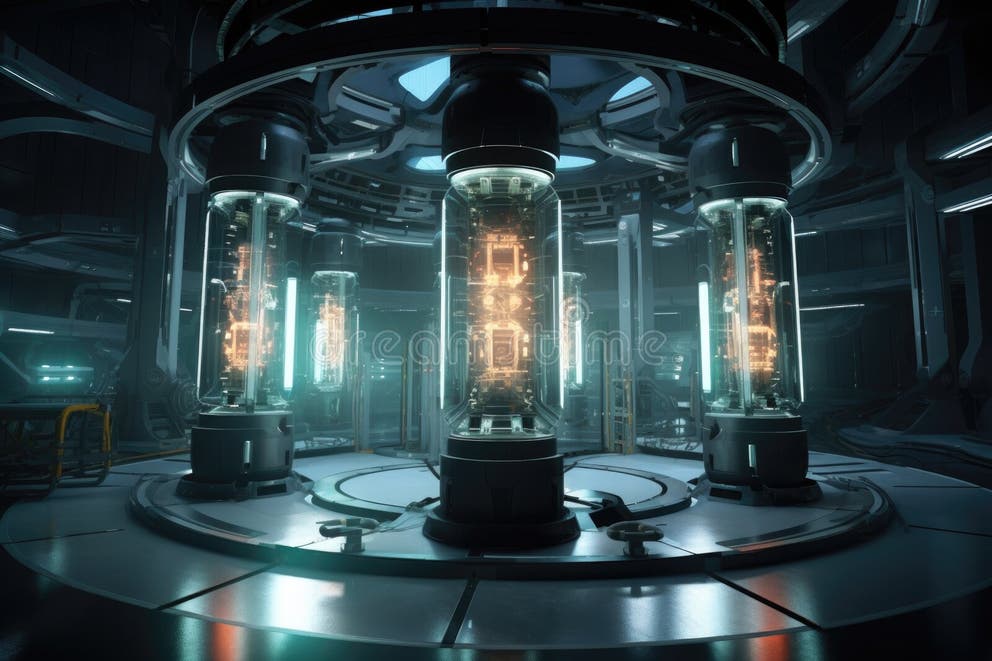 Innovative Nuclear Battery Design in a Sci-fi Environment Stock ...