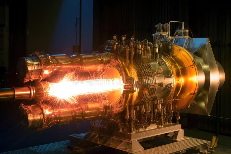 Innovative Nuclear Fusion Propulsion Engine Stock Illustration ...