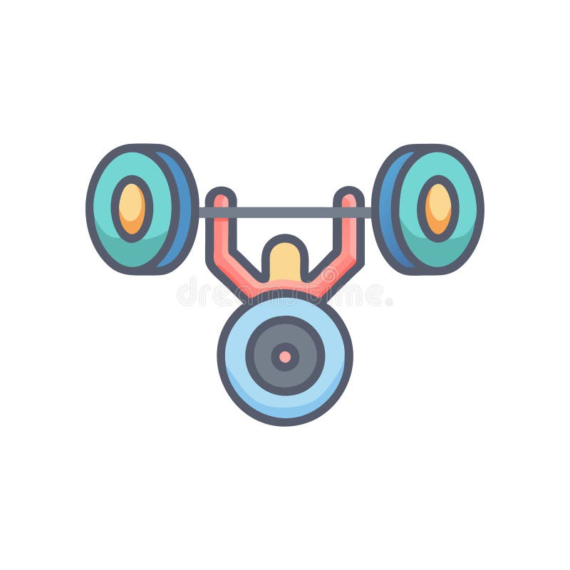 Innovative Olympic Lifting Technique Plates Icon Stock Illustration ...