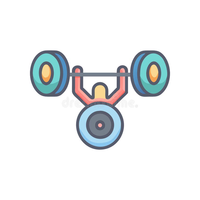 Innovative Olympic Lifting Technique Plates Icon Stock Illustration ...
