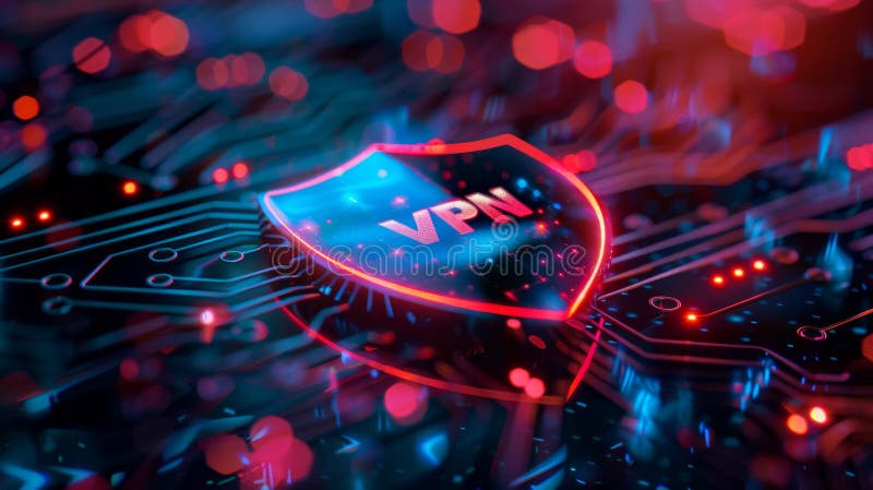 Innovative Online Security Concept Featuring a Digital Shield ...