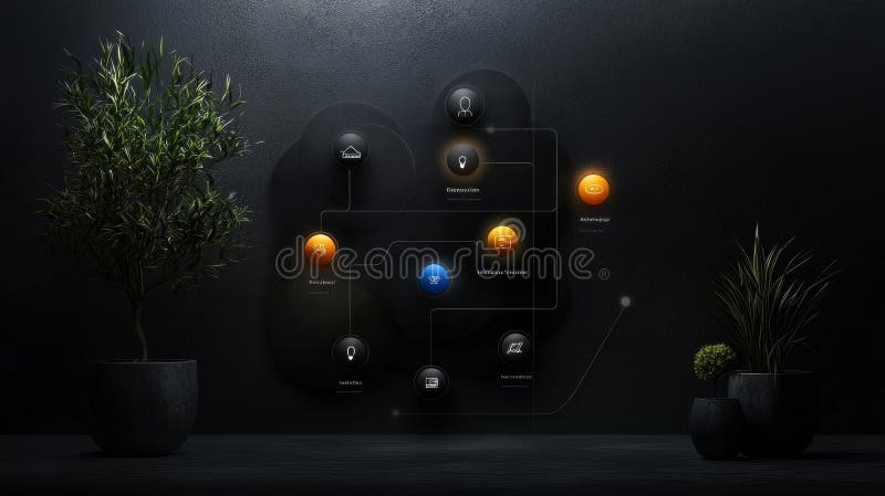 Innovative and Optimized Technical Support Icons Against a Bold Black ...