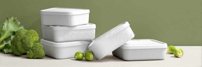 Innovative Packaging Mockup for Plant-Based Frozen Meals with a Modern ...