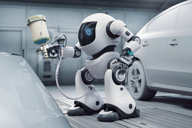 Innovative Painter Robot Enhancing Automotive Aesthetics with Precision ...