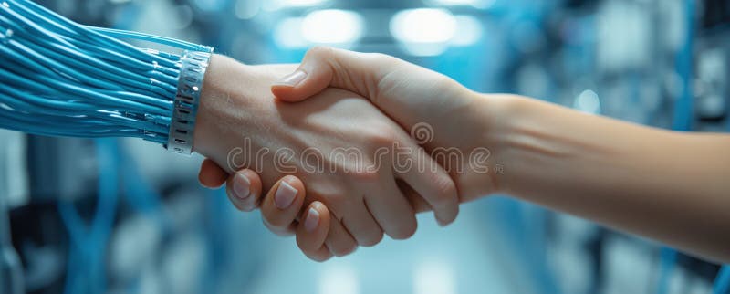 Innovative Partnership between Human and Technology in a Futuristic ...