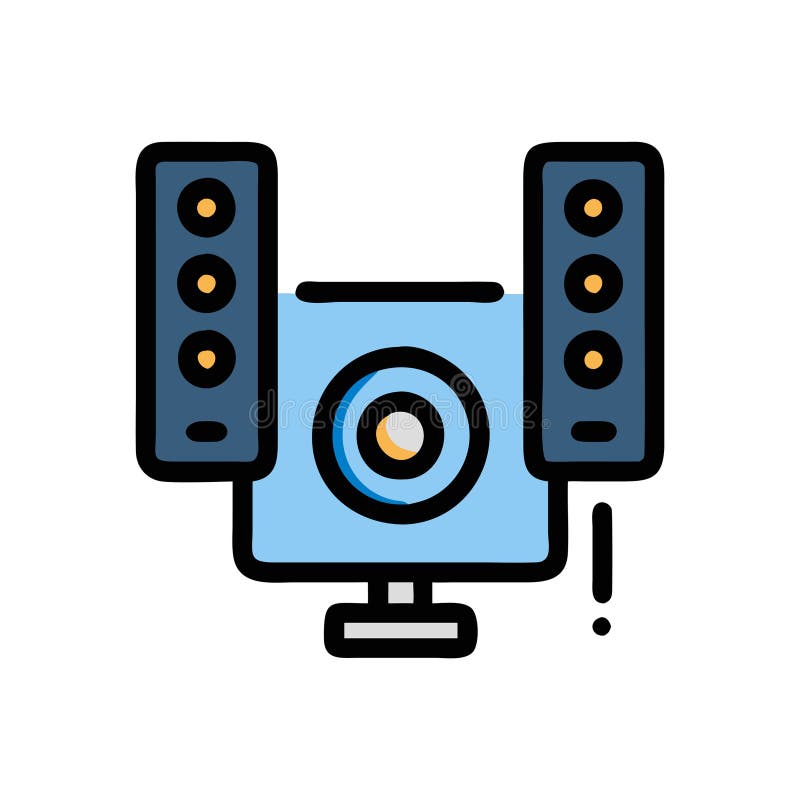 Innovative PC Speaker Design Icon Stock Vector - Illustration of icon ...