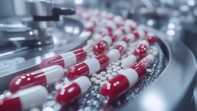 Innovative Pill Formulation in a High-Tech Laboratory Stock Image ...