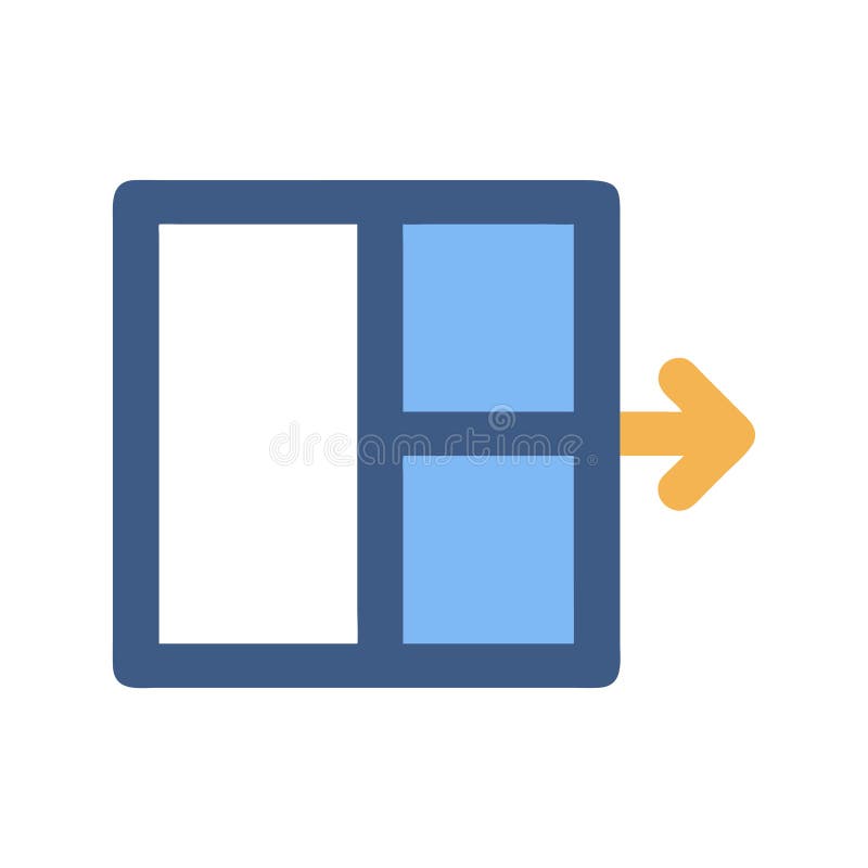 Innovative Pivot Window Icon Artwork Stock Illustration - Illustration ...