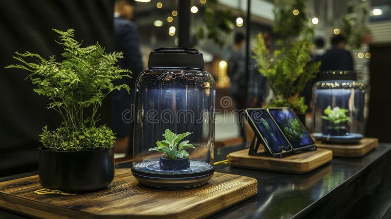 Innovative Plant Displays Showcase Modern Gardening Techniques at a Tech Conference in Urban ...