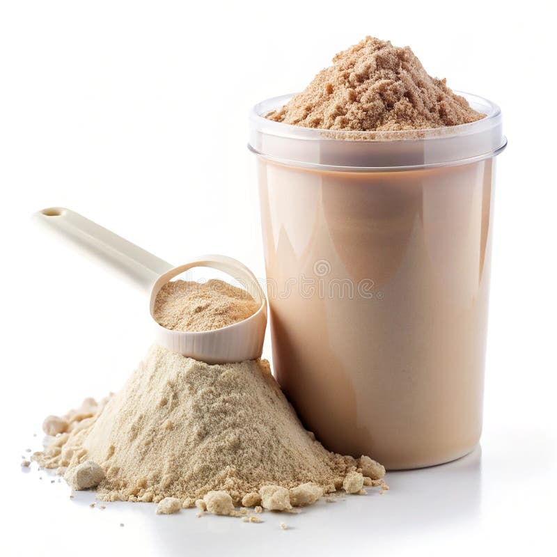 Plastic Free Protein Powder Packaging with Eco Friendly Materials Stock ...