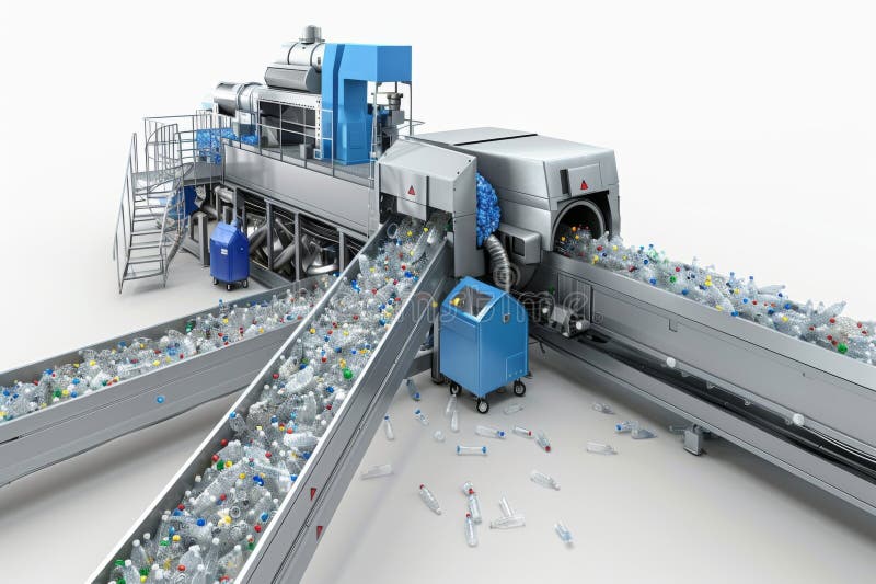 Innovative [Plastic Waste Separation Machinery]( Stock Illustration ...