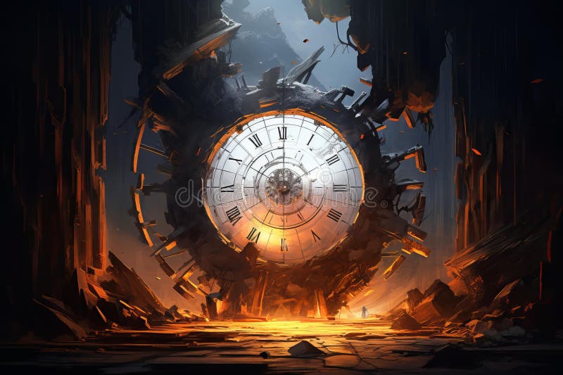 Innovative Portal Time Machine. Generate Ai Stock Image - Image of ...