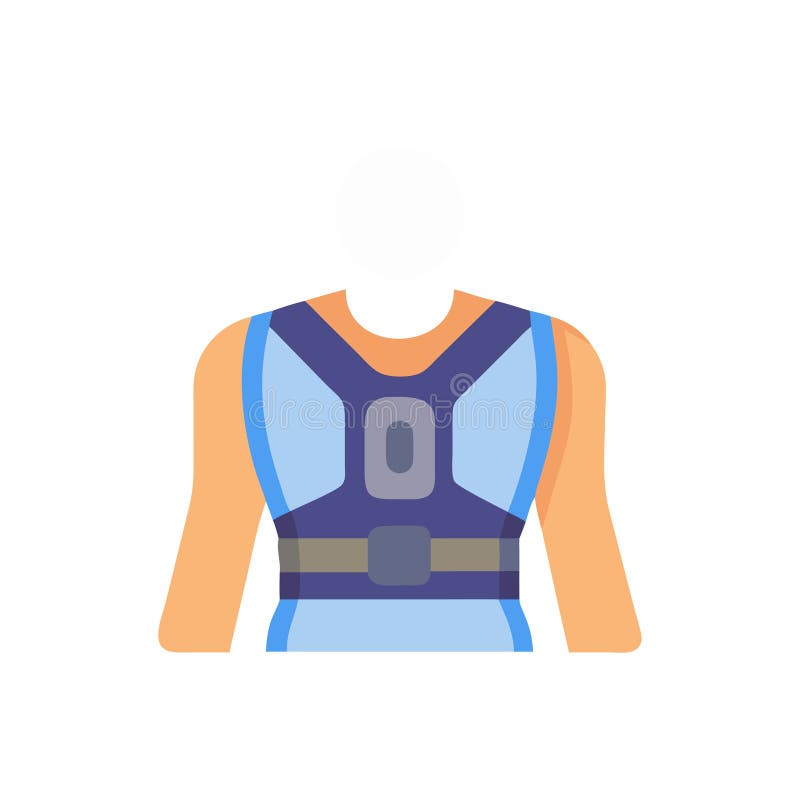 Innovative Posture Corrector Icon Stock Illustration - Illustration of ...