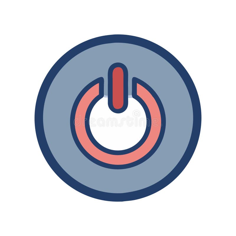 Innovative Power Button Design Icon Stock Vector - Illustration of ...