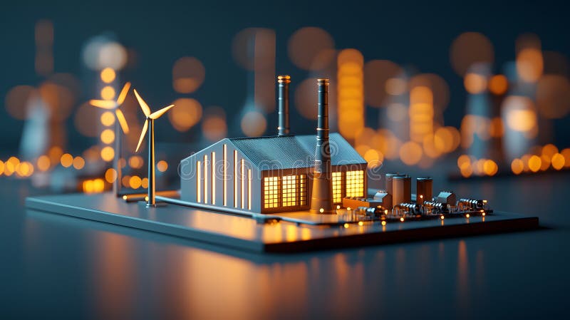 Innovative Power Plant Showcasing Integration of Wind, Solar, and ...